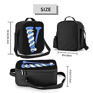 Fleiyd Big V Backpack Pencil Case Lunch Bag 3 Piece Set Vogue Backpack Laptop Bag Boys And Girls' Backpack