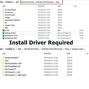 USB ACR38_I1 CAC Contact Smart Chip Card Reader Writer Support ISO7816 A B C Memory Cards (Install Driver Required) by XCRFID