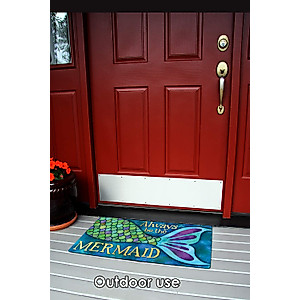 Toland Home Garden 800501 Mermaid Tail Funny Door Mat 18x30 Inch Outdoor Doormat for Entryway Indoor Entrance