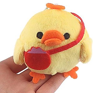 Mini Chick Plush Toy Stuffed Animal Toy Cute Little Chicken Pendant Doll for DIY Keychain Kids Birthday Gift Party Favor Bag Accessories (AMX2X06ATLUS)