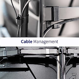 VIVO Quad 13 to 30 inch Monitor Free-Standing Mount, Fully Adjustable Desk Stand, Holds 4 Flat or Curved Display Screens, STAND-V004F