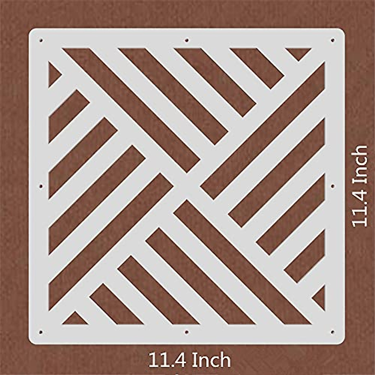 BMIDRUT White Hanging Room Divider,12 Pieces Wood-Plastic DIY Panel Screens Partition Wall Dividers Room Decoration with All Accessories 11.4x11.4 Inch