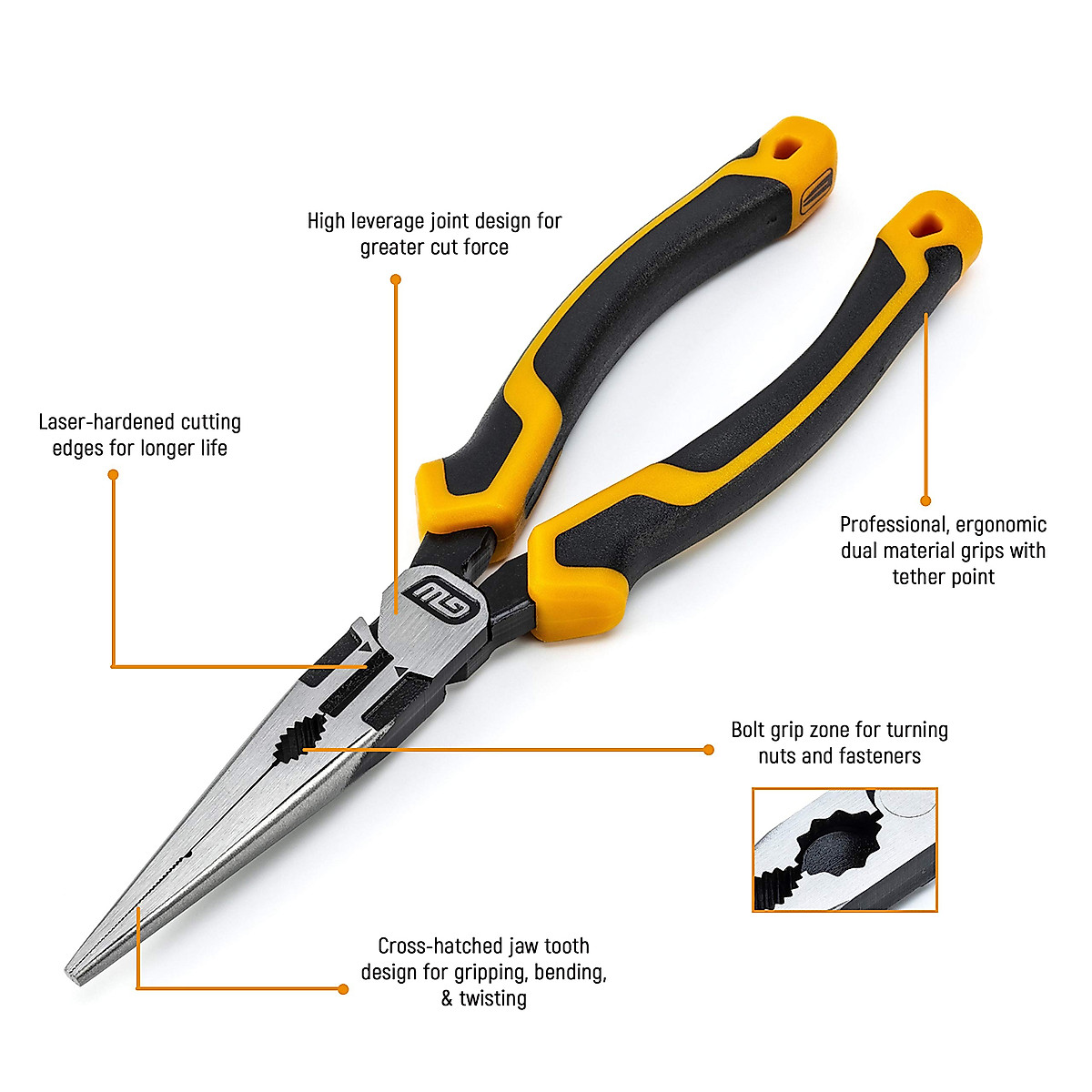 GEARWRENCH 4 Piece PITBULL Dual Material Mixed Plier Set - 82203C