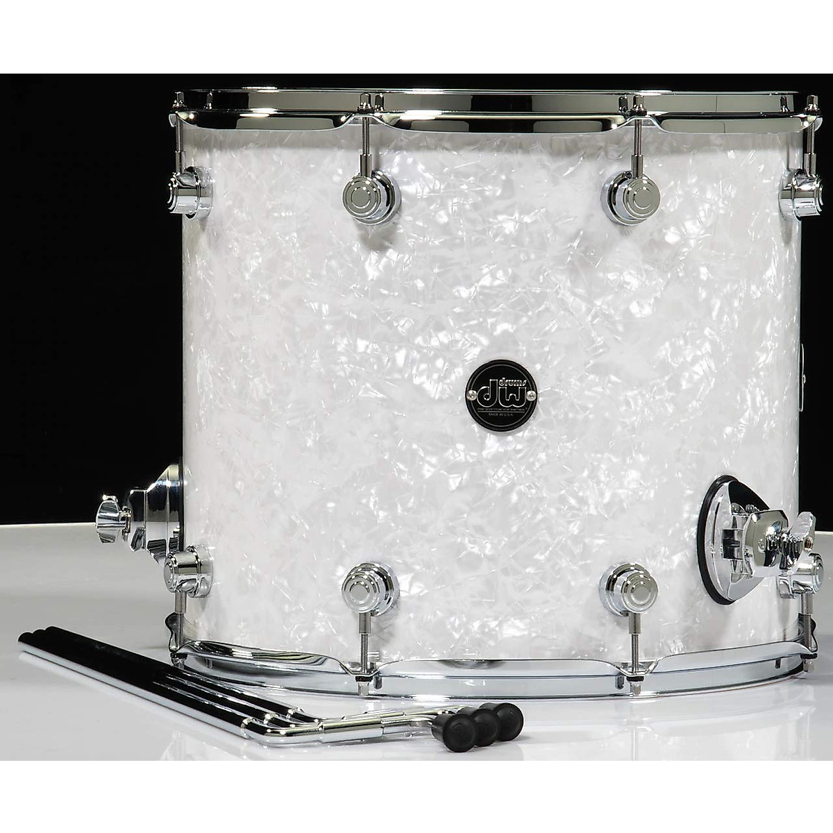DW Performance Series Floor Tom - 14 x 16 inch - White Marine FinishPly
