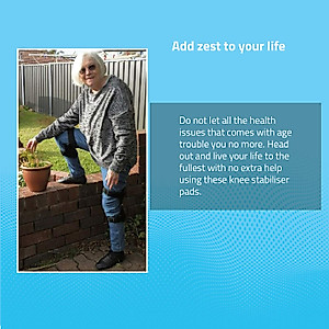 Logybrid Power Knee Stabilizer Pads Pair, 1 Pair Premium Powerknee Brace Joint Support with 4 Powerful Springs, Protective Booster Gear for Men/Women Preventing Excessive Knee Flexion