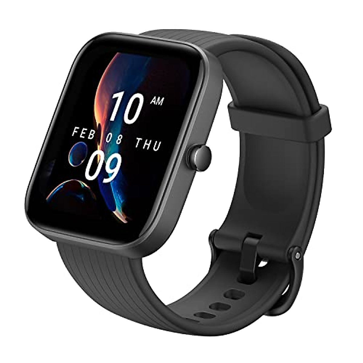 Amazfit Bip 3 Pro Smart Watch for Android iPhone, GPS, 1.69" Display, 14-Day Battery Life, 60+ Sports Modes, Blood Oxygen Heart Rate Monitor, Water-Resistant(Black) (Renewed)