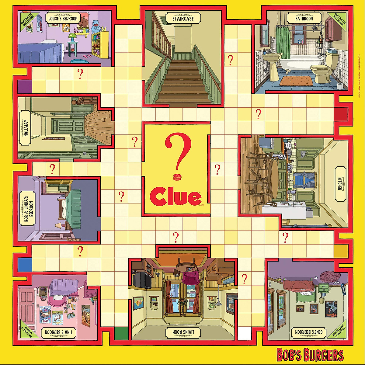 Clue Bobs Burgers Board Game | Themed Bob Burgers TV Show Clue Game | Officially Licensed Bob's Burgers Game | Solve The Mystery in This Unique Clue take on The Classic Board Game