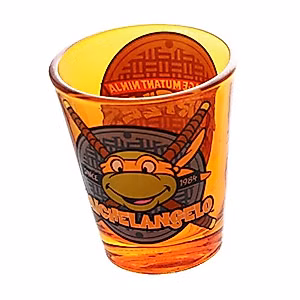 Teenage Mutant Ninja Turtles Orange Michelangelo Shot Glass