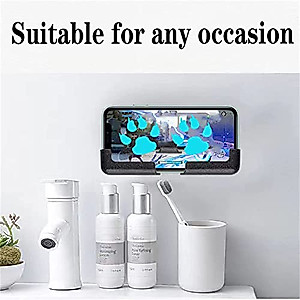 2022 Upgraded Multifunctional Mobile Phone Bracket, Self Adhesive Dashboard Mount Car Phone Holder, 2PairsAdjustable Width Car Sticky Navigation Mobile Phone Bracket + 1PCS Phone Ring Holder (Black)