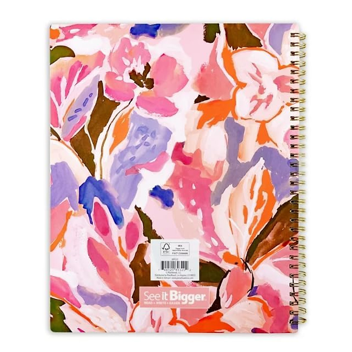 PlanAhead See IT Bigger Specialized Large Print, April 2024 June 2025 Weekly Monthly Large Planner, Size 8.5" x 11" and 6 in 1 Multicolor Ballpoint Colorful Ink Penfrom TheBeliver LLC.