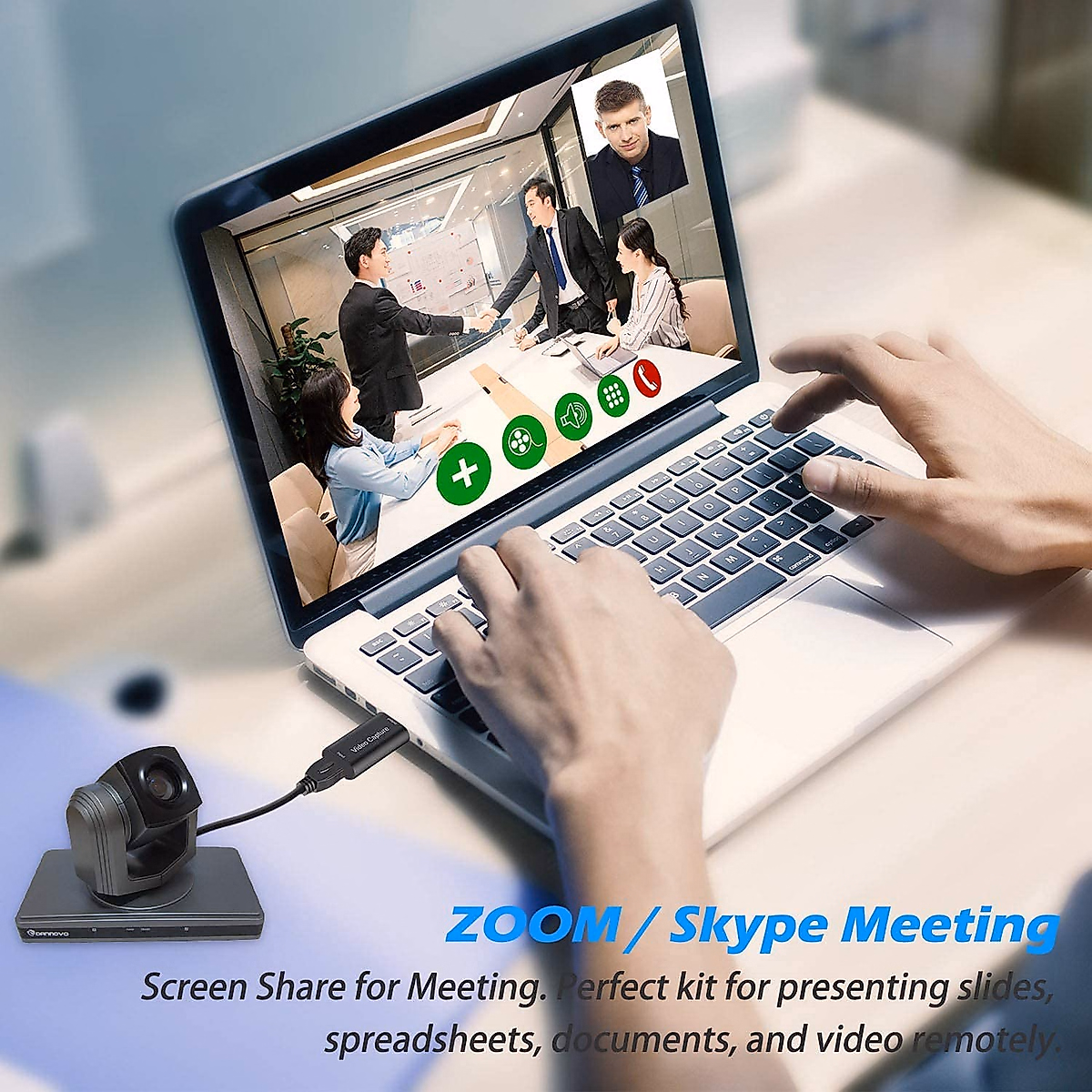 Y&H HDMI Video Capture Card HD 1080P Video Record via DSLR,Camcorder,Action Cam,Support Broadcast Live Streaming