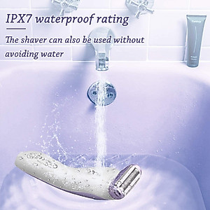 ISTON Electric Razor for Women, Rechargeable Wet and Dry Painless Womens Shaver Body Hair Remover for Legs Underarms and Bikini Trimmer Cordless Waterproof Lady Shaver with LED Light