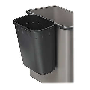 Safco Products 2944BL Paper Pitch Recycling Trash Can, Black, "9.8"" x 10.3"" x 6.3"""