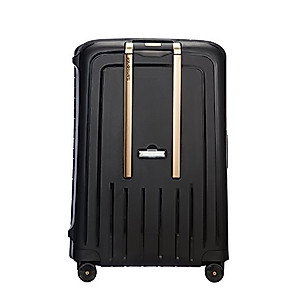 SAMSONITE S'Cure DLX Spinner 75, 4.5 KG Hand Luggage, 75 cm, 102 liters, Black (Black/Gold Deluscious)