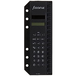 Filofax Personal/A5/Deskfax Calculator (B134011), Black Small