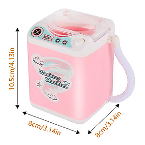 DOTSOG Mini Electric Makeup Brush Cleaner Makeup Sponge Washing Machine Dollhouse Toy Cosmetic Brush Powder Puff Washer Beauty Cleaning Makeup Tool