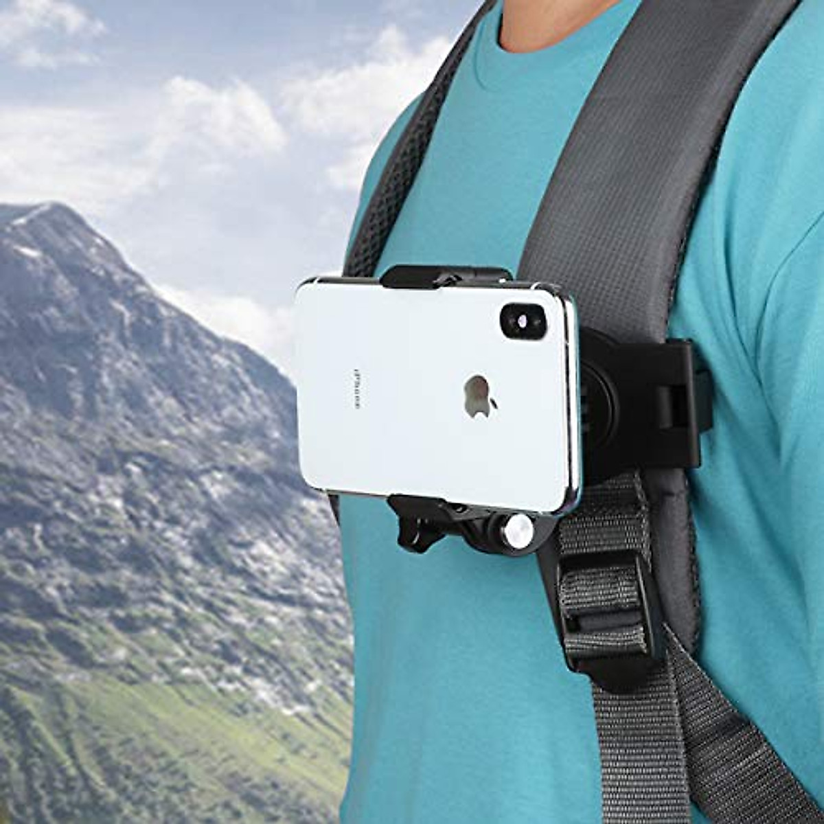 VnoPro Gopro Mount,GoPro Accessories Backpack Shoulder Chest Strap Clip Mount, Adjustable Mount Compatible with GoPro Hero 10 9 8 7 6 5 4 Black Session, Insta 360 One R, DJI Osmo Action Camera