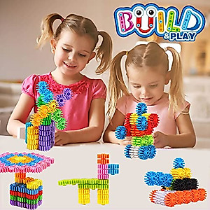 KASHIAOTE Gears Interlocking Learning Set, STEM Construction Toy Set - Building Kids Toys 180 Pcs - 10 Colors