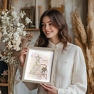 QUILLCRAFT Here comes the Bride Card, Happy Wedding Card, Bridal Shower, Quilling Quilled Congratulations Card, Bride to be, Artful Engagement Card for Her Women Daughter (Here comes the Bride)