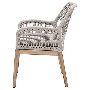 Star International Furniture Woven Fabric Outdoor Arm Chair - Gray (Set of 2)