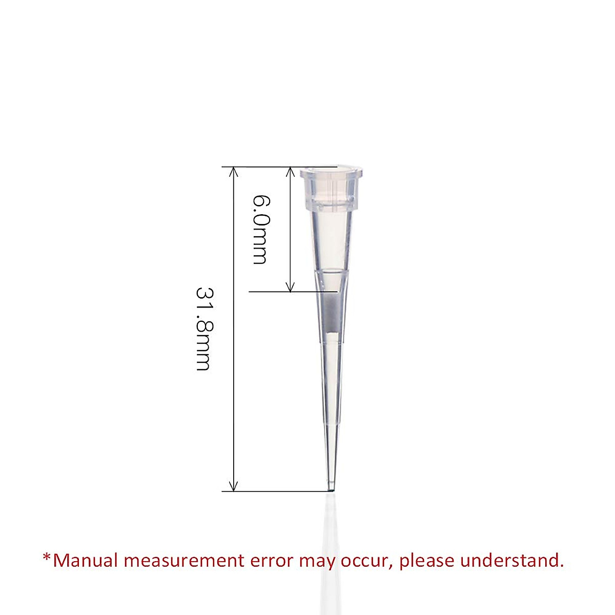Maccx Disposable Filtering Pipette Tips, Universal Filter Pipette Tips, 960pcs of Vol. 10 μL, Molded Graduation, 96 Tips/Rack x 10 Racks, PTF010-960