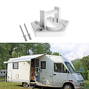 RV Awning Bottom Bracket Foot for Dometic Rounded Hardware for Sunchaser II RV Rounded Hardware Replacement Part (Right or Left (Bracket-U1)