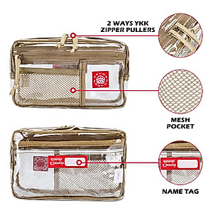 Rough Enough Clear Toiletry Bags for Traveling Toiletries Makeup bag Travel Cosmetic Bags for Women and Men