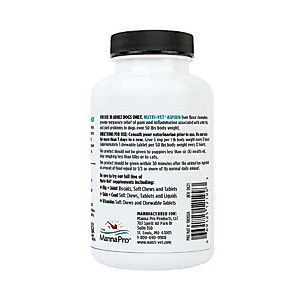 Nutri-Vet Aspirin for Dogs | Medium to Large Dogs | 300mg | 75 count