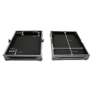 Harmony Audio HCPROFX12V2 Flight Transport Road Custom Case Compatible with Mackie PROFX12 Mixer