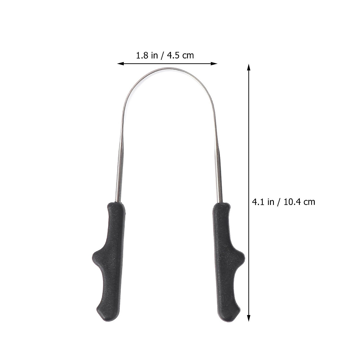 2 Sets Stainless Steel Scraper Medical Grade Reusable Cleaning Tool with Storage Case for Women Adults Kid Men (Black)