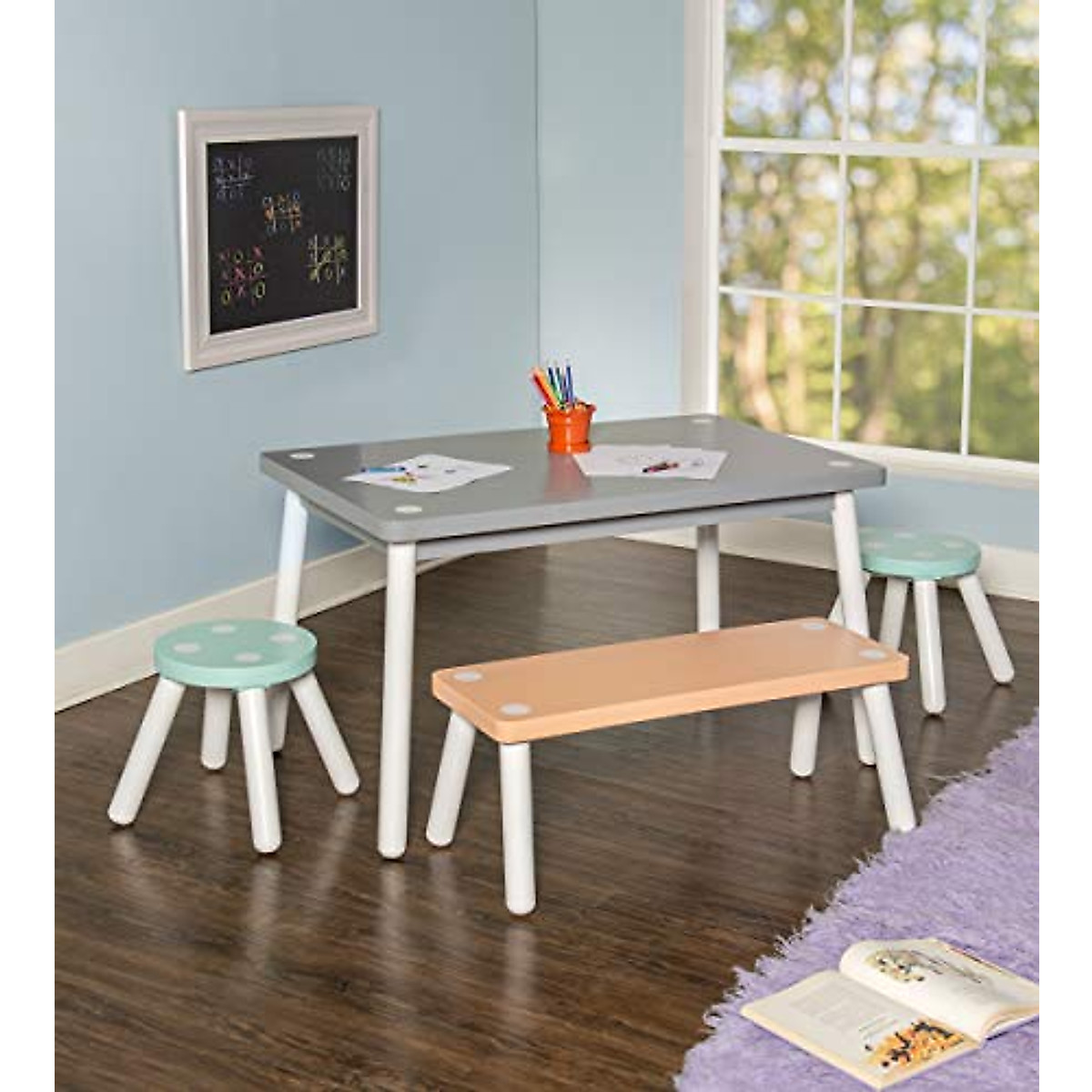 Powell Company Powell Cricket Table and Chair Set Youth, Multicolor