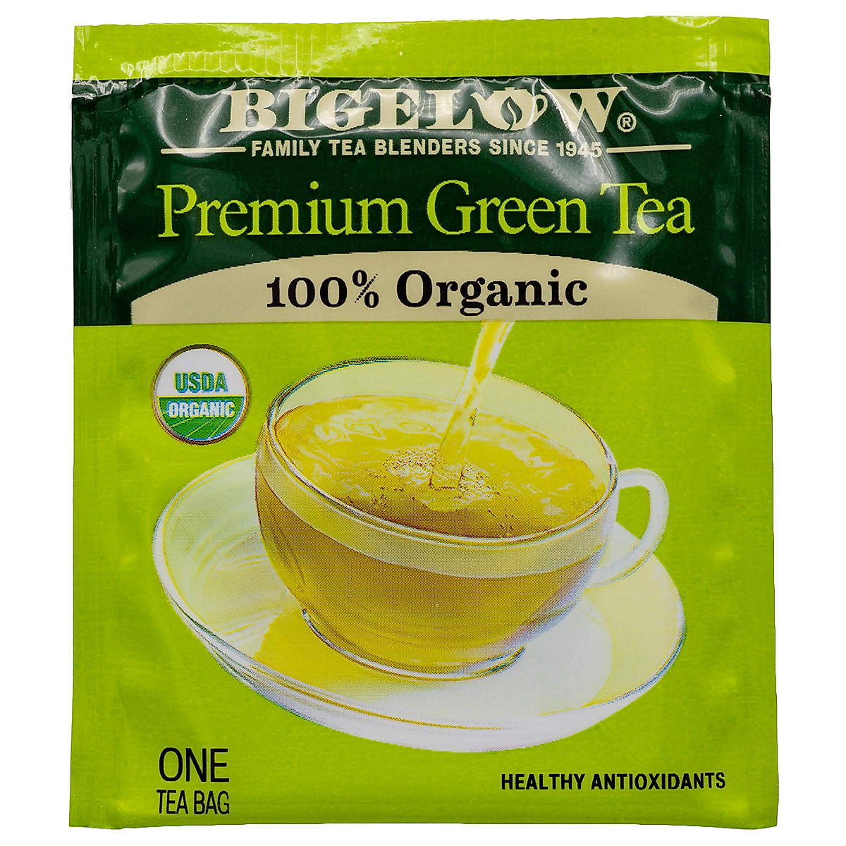 Bigelow Premium 100-Percent Organic Green Tea 176-Count Box