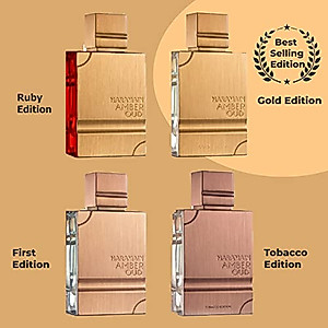 Al Haramain Amber Oud Rouge for Unisex Eau De Parfum Spray, 2 Ounce