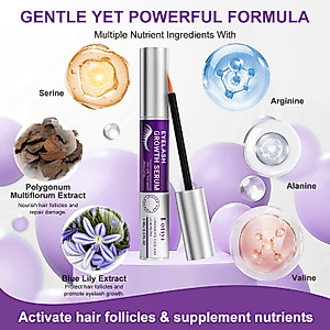 LOTIYI Lash Serum - 6ml Eyelash Growth Serum for Natural Lashes & Extensions & Eyebrows, Thicker, Fuller & Longer Looking Eyelashes Lash Enhancing Serum, Vegan & Cruelty-Free