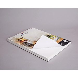 Watercolor Paper Artist Art Pad 35 Sheets, 140lb/300 GSM, Glue Bound, Acid Free, Cold Pressed for Artists Drawing and Sketching Techniques, Made in UK