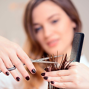 16 Pcs Rat Tail Comb Foiling Steel Pin Rat Tail Fiber Heat Resistant Teasing Combs with Pintail for Women Girls Hair Styling(Black and Pink)