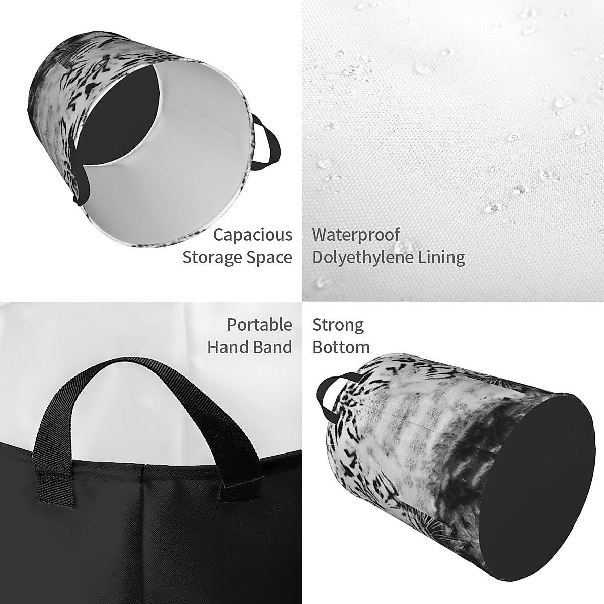 Tiger Laundry Hamper Cool Laundry Baskets Large Animal Hampers Toy Organizer Hamper Bag Dirty Clothes Storage Bin