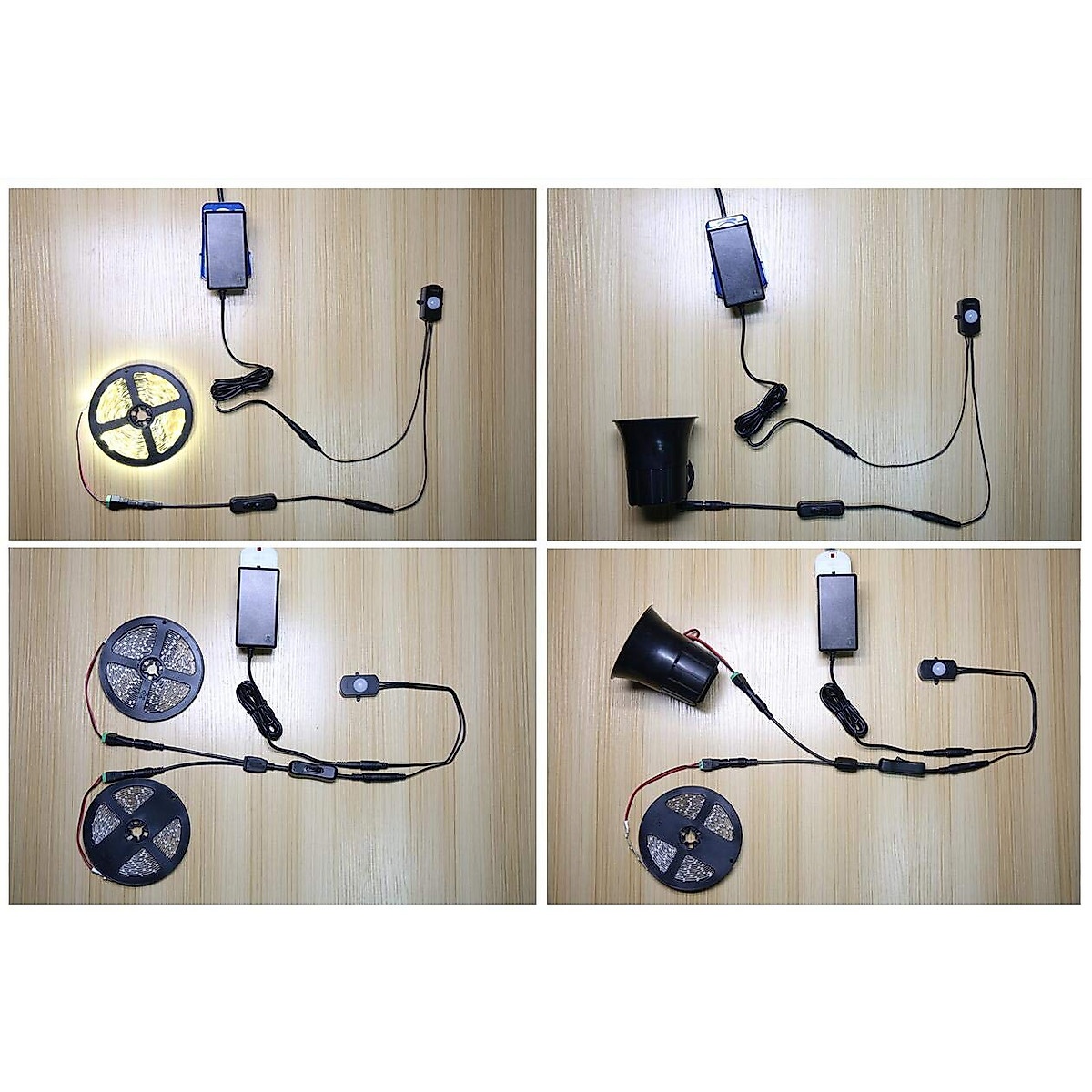 Sensky BS010W DC 12v to 30v PIR Motion Activated Sensor Switch DIY LED Lighting ( Delay Time, Sensor Distance Adjustable )