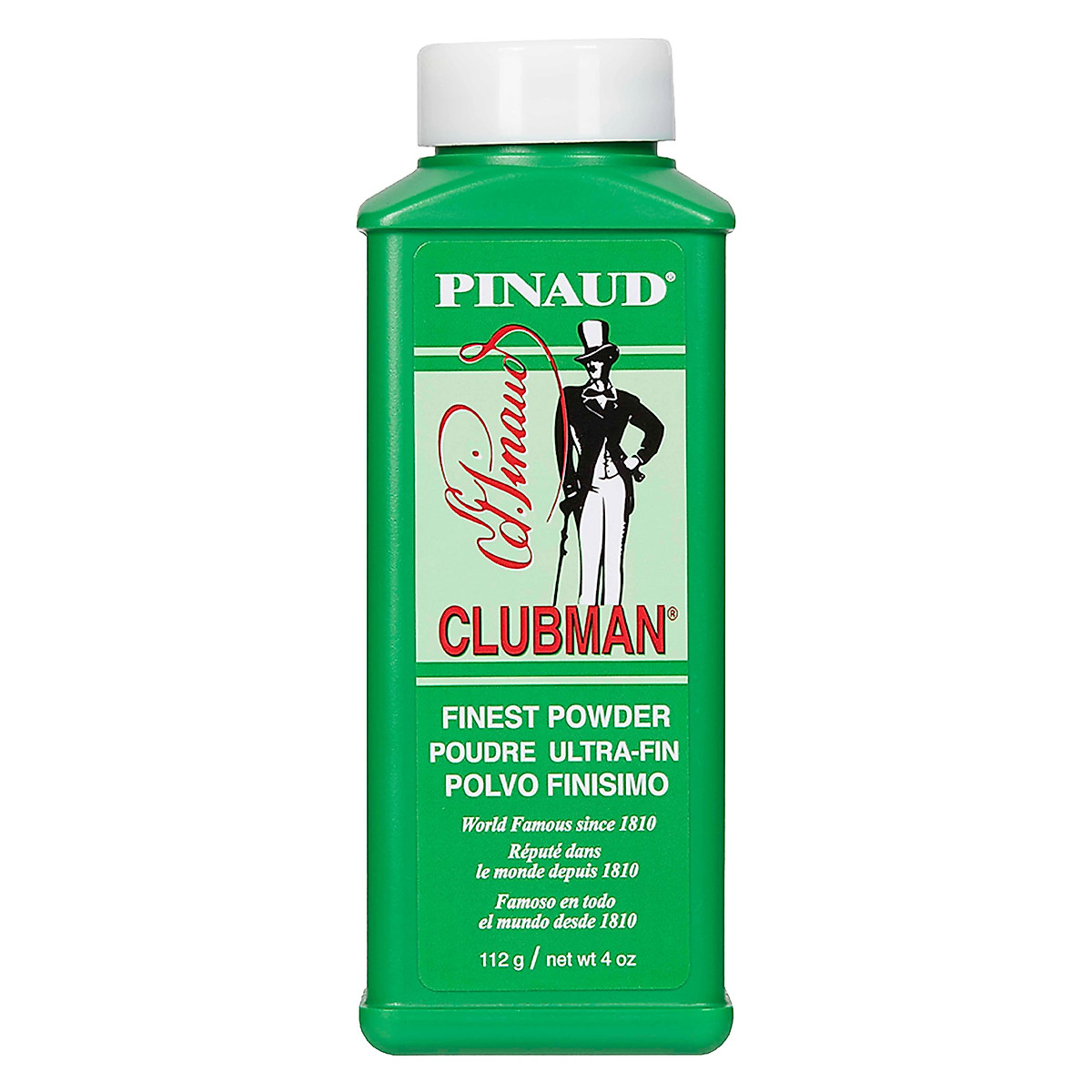 Clubman Pinaud Finest Powder, White, Skin Soothing, 4 oz