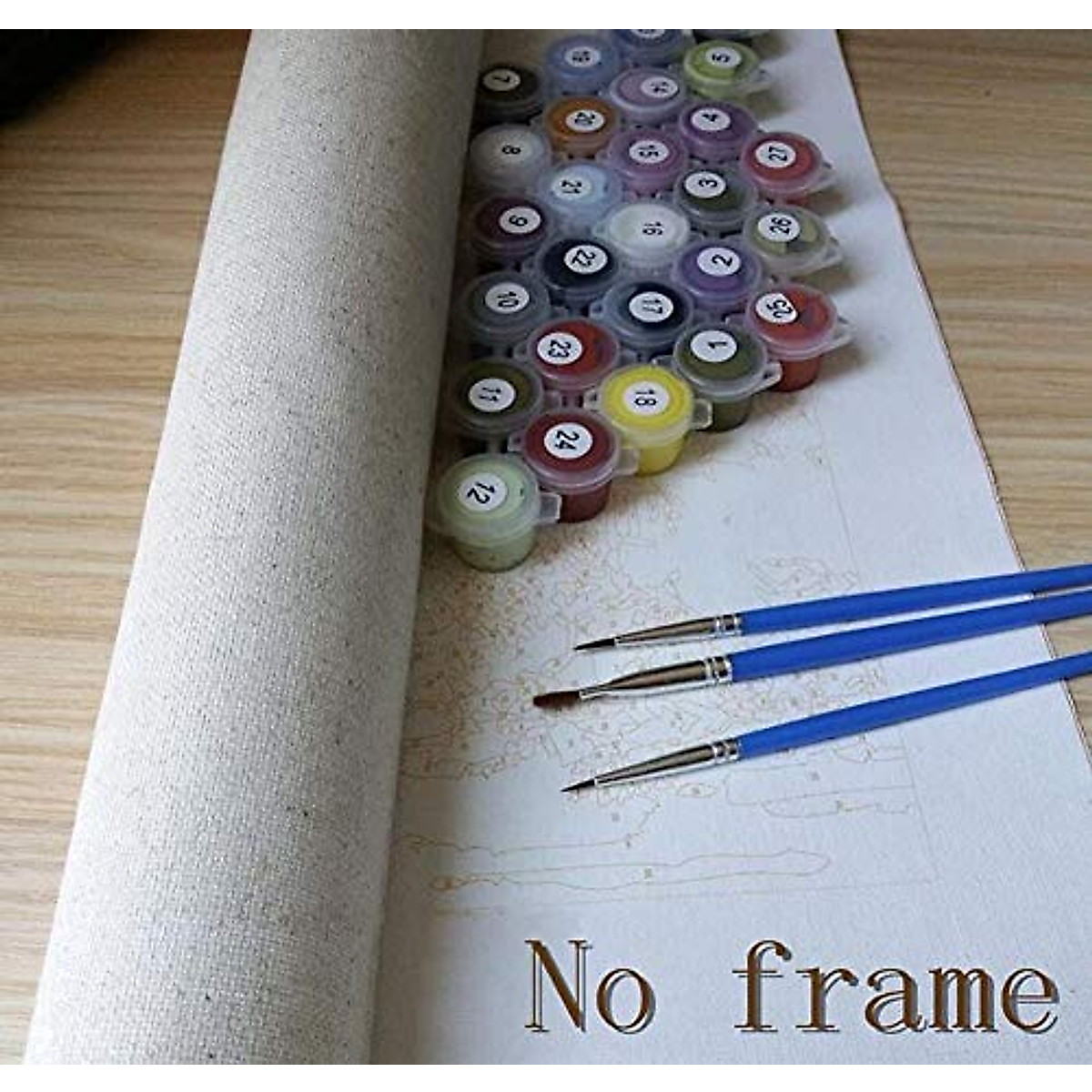 DIY Kits for Adults Monet's Impressionist Painting Water Lily and Nihonbashi DIY Painting Paint by Numbers Kits On Canvas