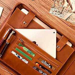 7 Ring Check Binder for Business Checks, Checkbook Binder with Zipper for 3-up Business Checks,Personalized Check Book Portfolio for 9 x 13 inch Sheets 600 Check, Check Holders for Men/Women