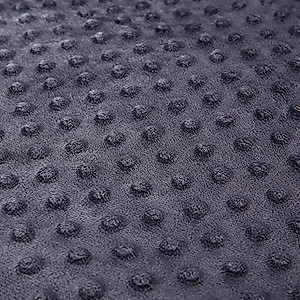 Removable Duvet Cover for Weighted Blanket - Grey - Super Soft Minky Dot Duvet Cover (60"x80")