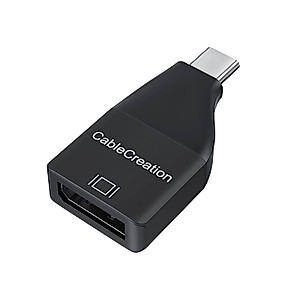 CableCreation USB C to DisplayPort Adapter 4K@60Hz, Male Type C to Female DisplayPort Adapter Compatible with iPhone 16 15 Pro/Promax/Plus, MacBook Pro Air, Steam Deck, iPad Pro, iMac, XPS, Galaxy