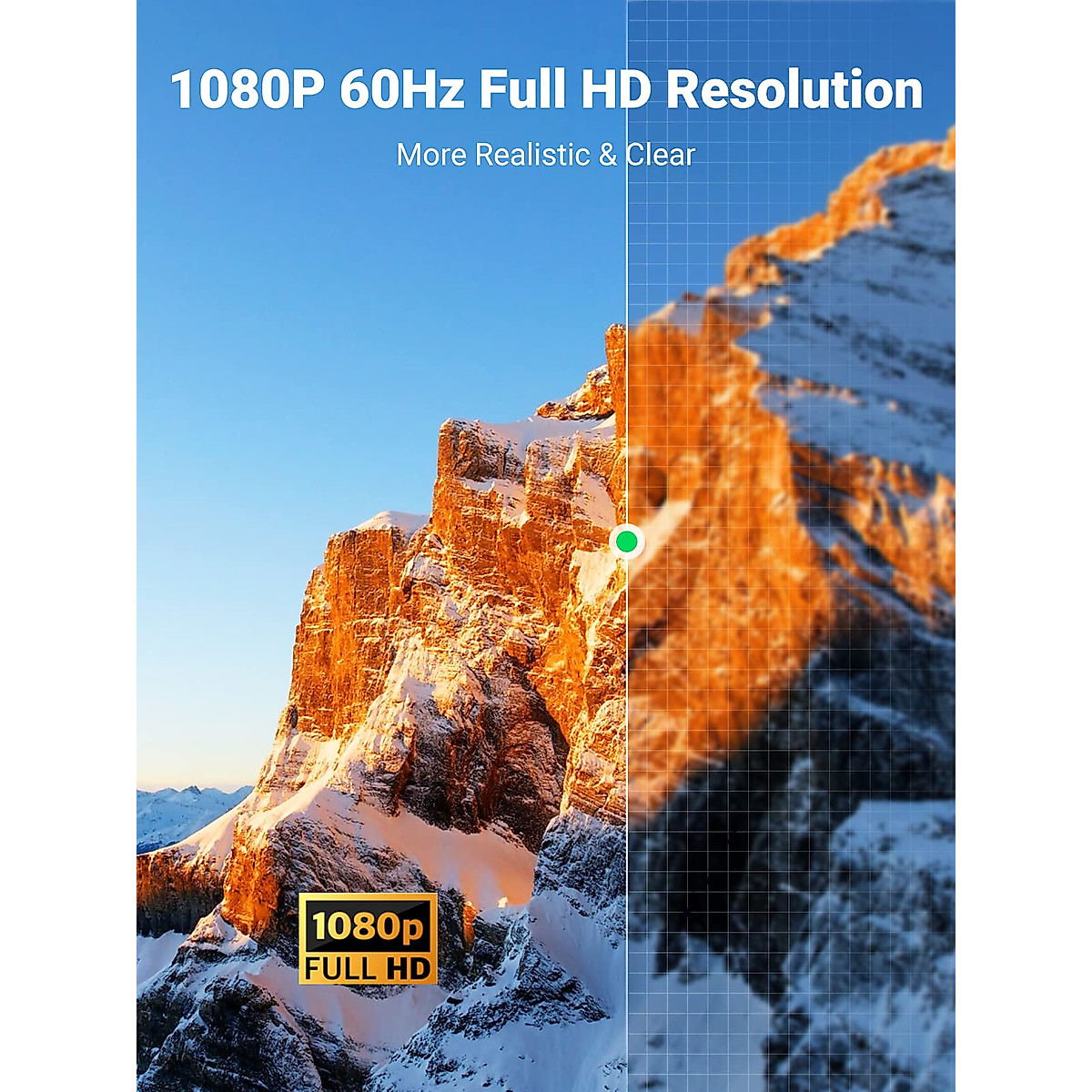 UGREEN High Speed HDMI Male to DVI 24+1 DVI-D Male Adapter Video Cable Gold Plated Support 1080P for HDTV, Plasma, DVD and Projector ,1m/ 3ft