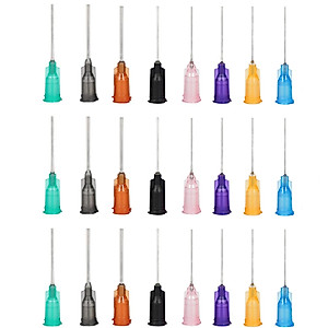 112 Pcs Glue Blunt head, Elbow and Straight Blunt Glue head, Industrial Liquid Dispenser, for Oil, Glue, Applicator and In filling (1 Inch)