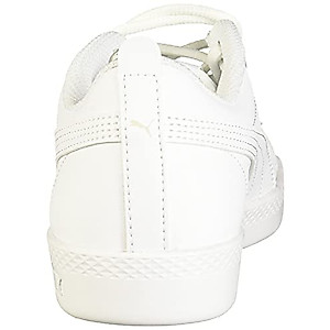 PUMA Women's SMASH V2 Sneaker, Puma White-Puma White, 7.5