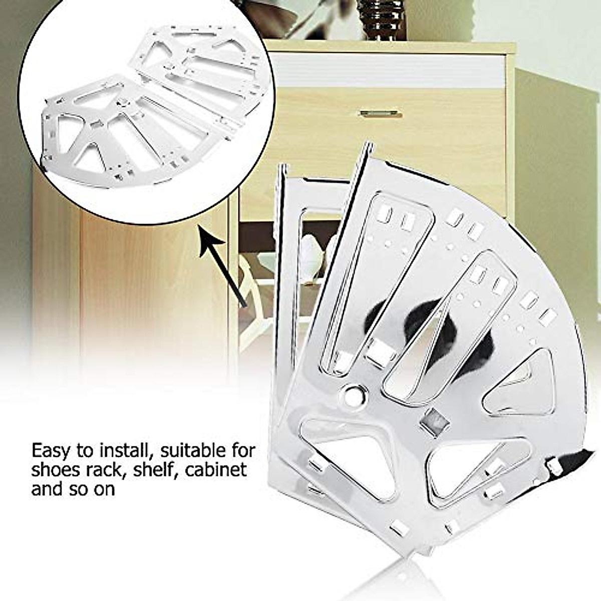 BTER Shoe Rack with Doors, Enclosed Shoe Rack, Sturdy Shoe Rack for Doors Durable Shoe Storage Solid Cabinet Hinge Screws Anti-Rust Hanging Shoe Organizer(Three Layers)