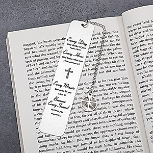 Christian Gifts Bookmarks for Women Men Religious Gifts for Women Inspirational Bible Verse Bookmark for Girls Daughter Birthday Christmas Stocking Stuffers for Female Friend Sister Baptism Gifts