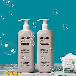 Baebody Argan Oil Conditioner for Damaged Hair, Nourishing Hair Conditioner for Women and Men, Moroccan Oil Conditioner for Hydrating Dry Hair, Sulfate-Free & Paraben-Free, 16 fl oz