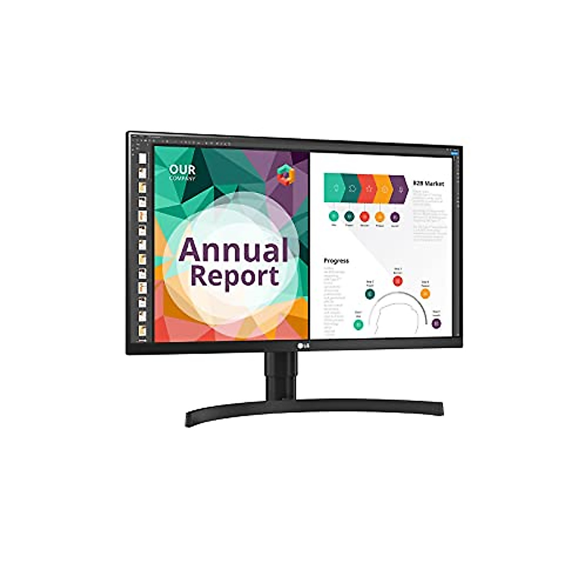 LG 27BN85U-B 27" Monitor, 3840X2160, 16:9 IPS, HDMI 2.0 (2) USB-C